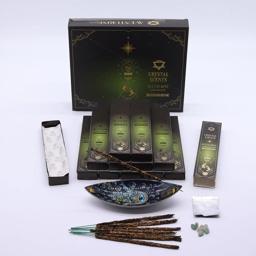 Aventurine Crystal Scents Smudge Incense - Chocolate - Oneness ...